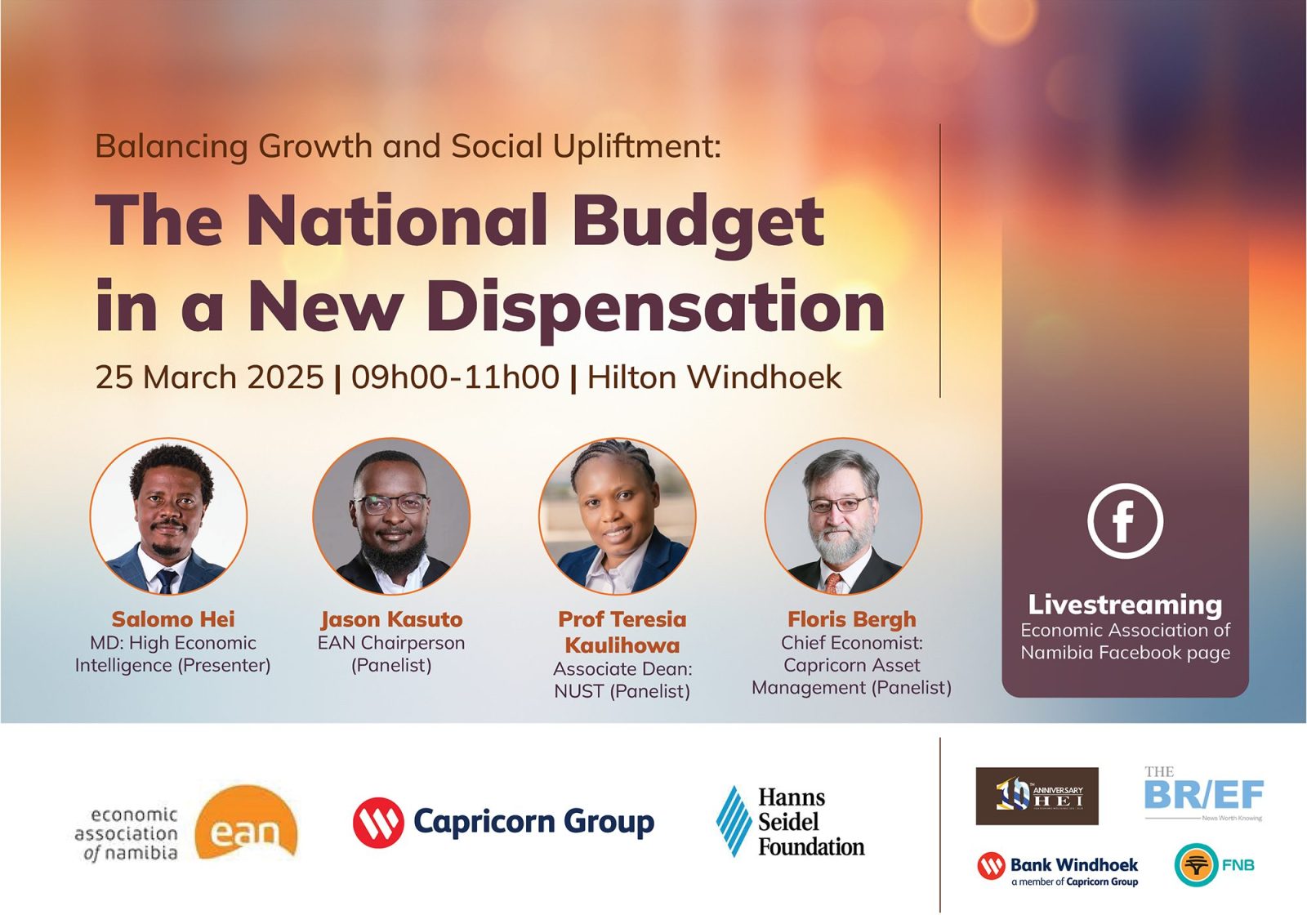 Pre-Budget Public Discussion • Economic Association of Namibia